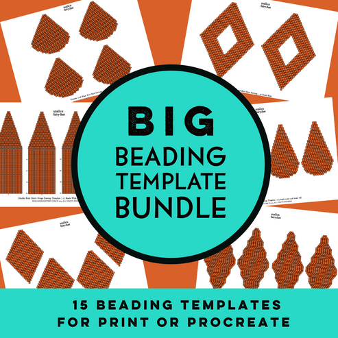 Big Template Bundle - 15 Beading Templates for Print or Procreate ...