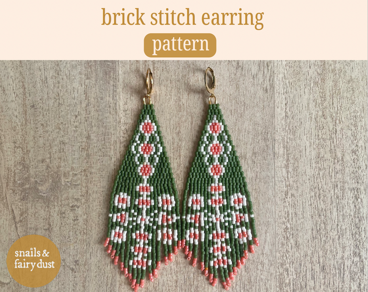 Beaded Fringe Earring Patterns – Snails and Fairydust