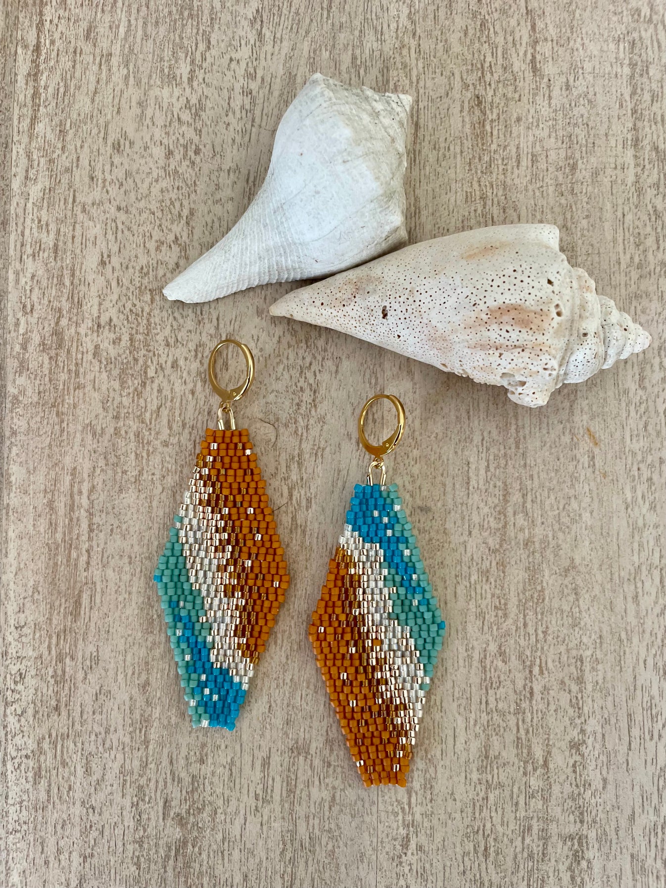 Beach Waves Earring Pattern PDF – Snails and Fairydust
