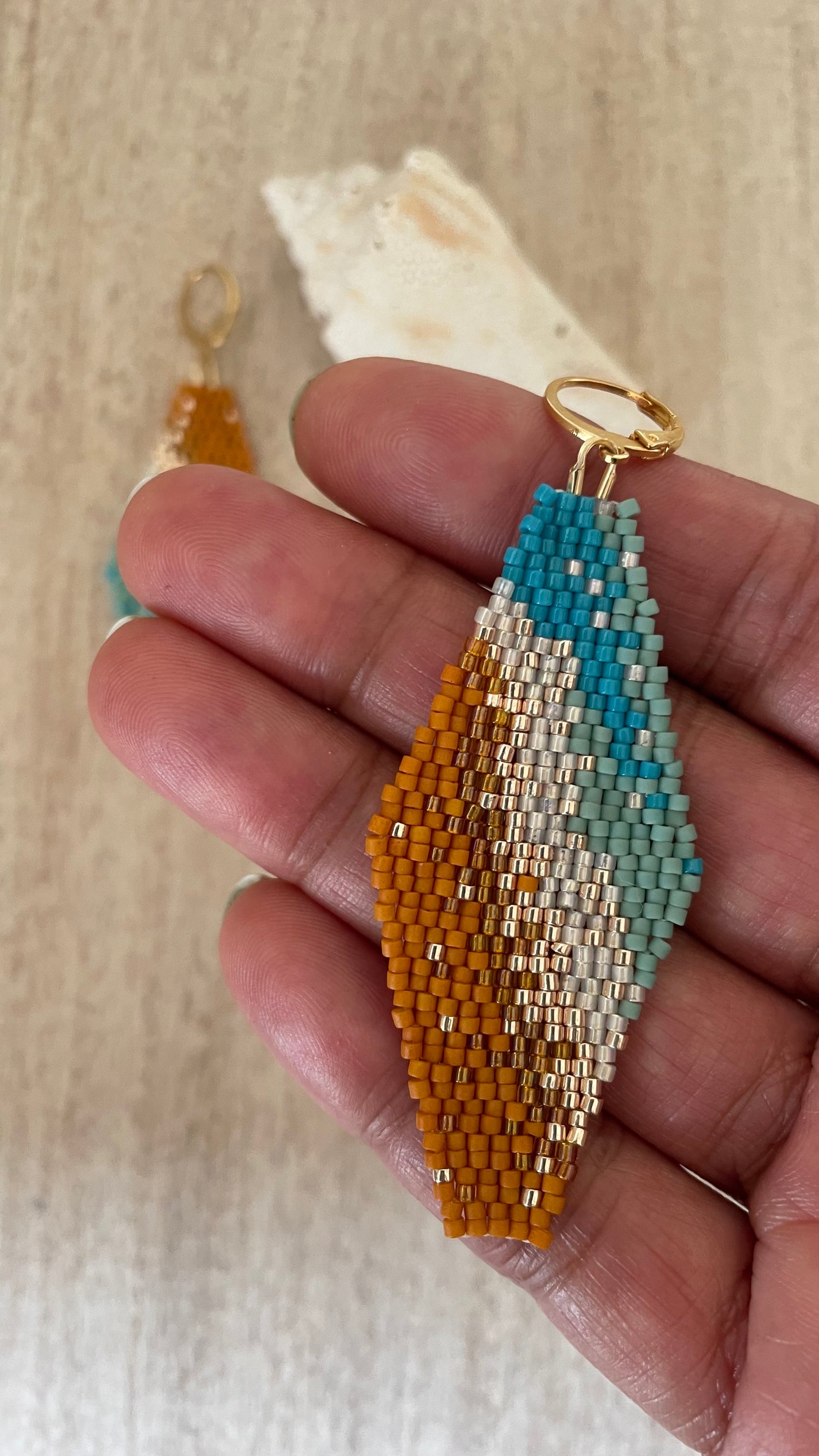 Beach Waves Earring Pattern PDF – Snails and Fairydust