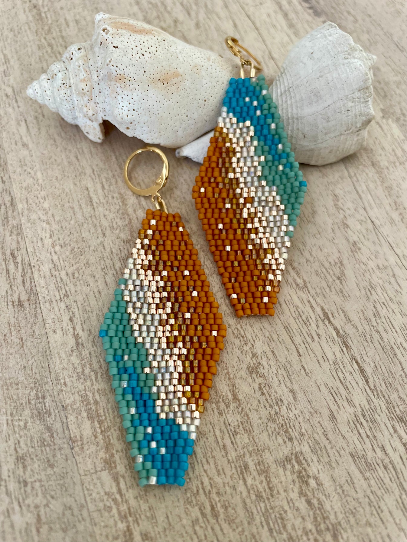 Beach Waves Earring Pattern PDF – Snails and Fairydust