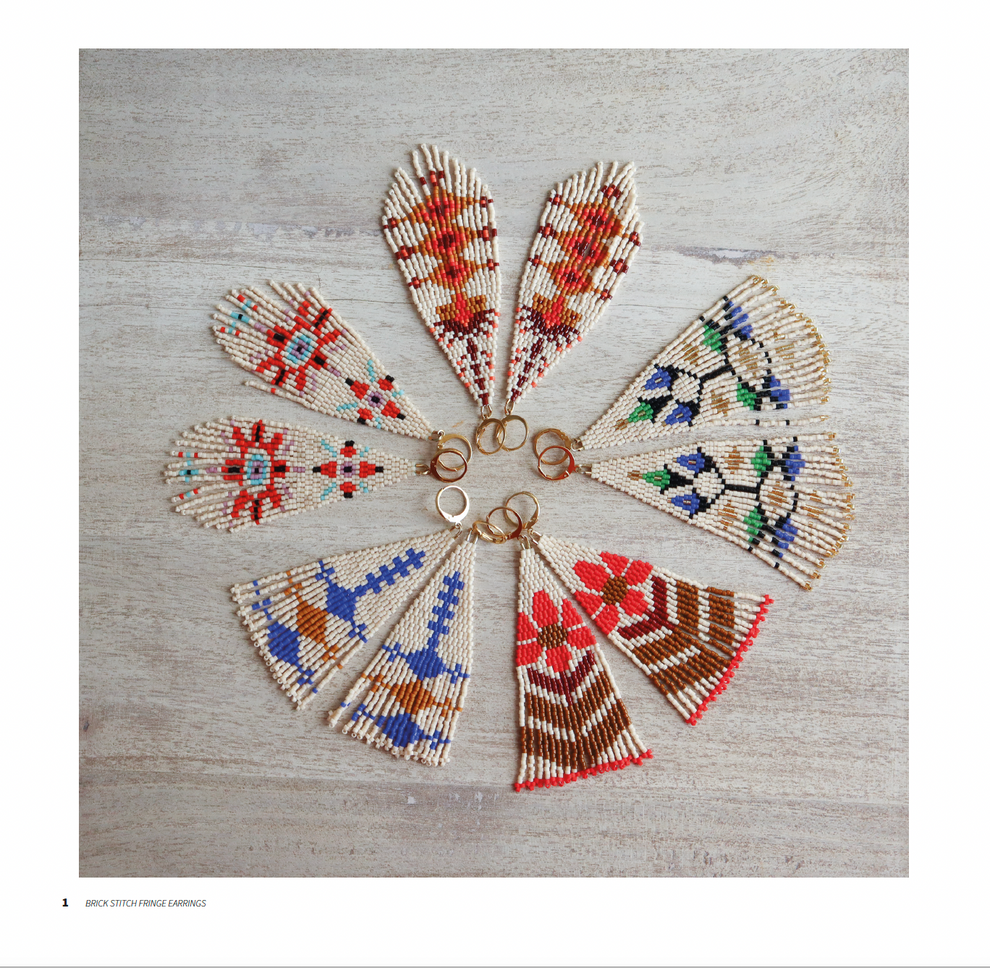 Learn To Make Brick Stitch Fringe Earrings: Step-By-Step Beading Tutor ...