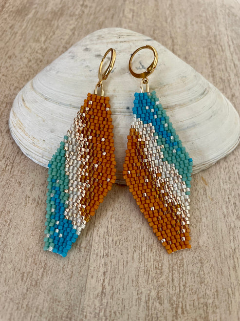 Beach Waves Earring Pattern PDF – Snails and Fairydust