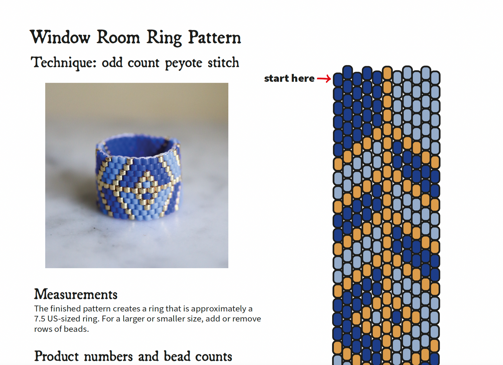 Peyote Stitch Ring 5 Pattern Bundle - Instant Digital Download – Snails ...