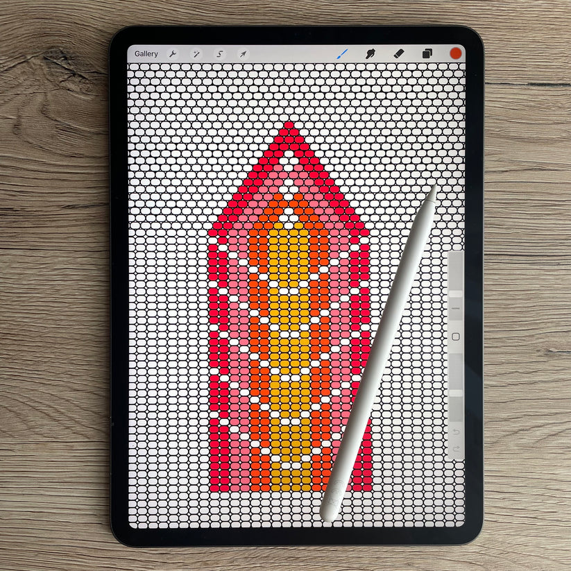 Full Page Brick Stitch and Fringe Beading Template Bundle - Digital Be ...