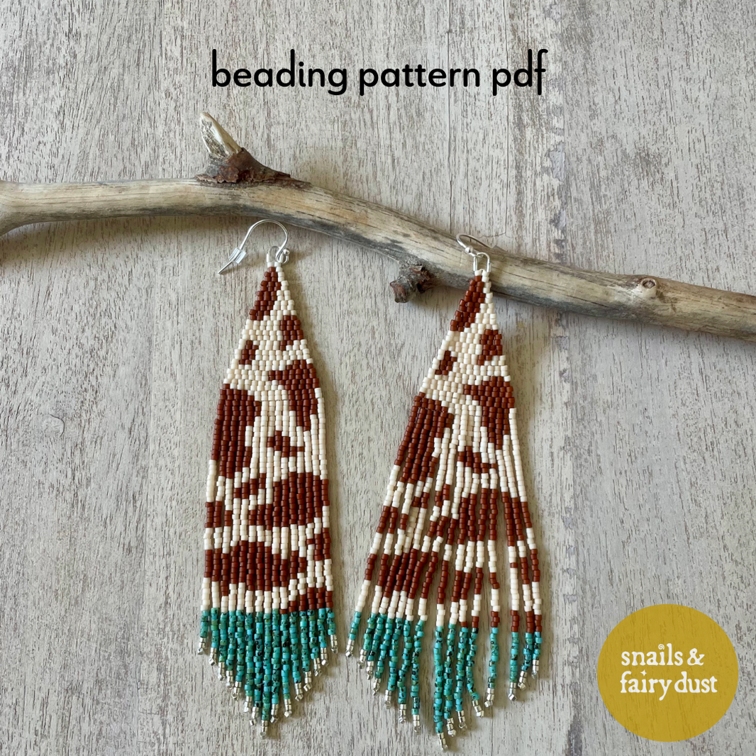 Beaded Fringe Earring Patterns – Snails and Fairydust