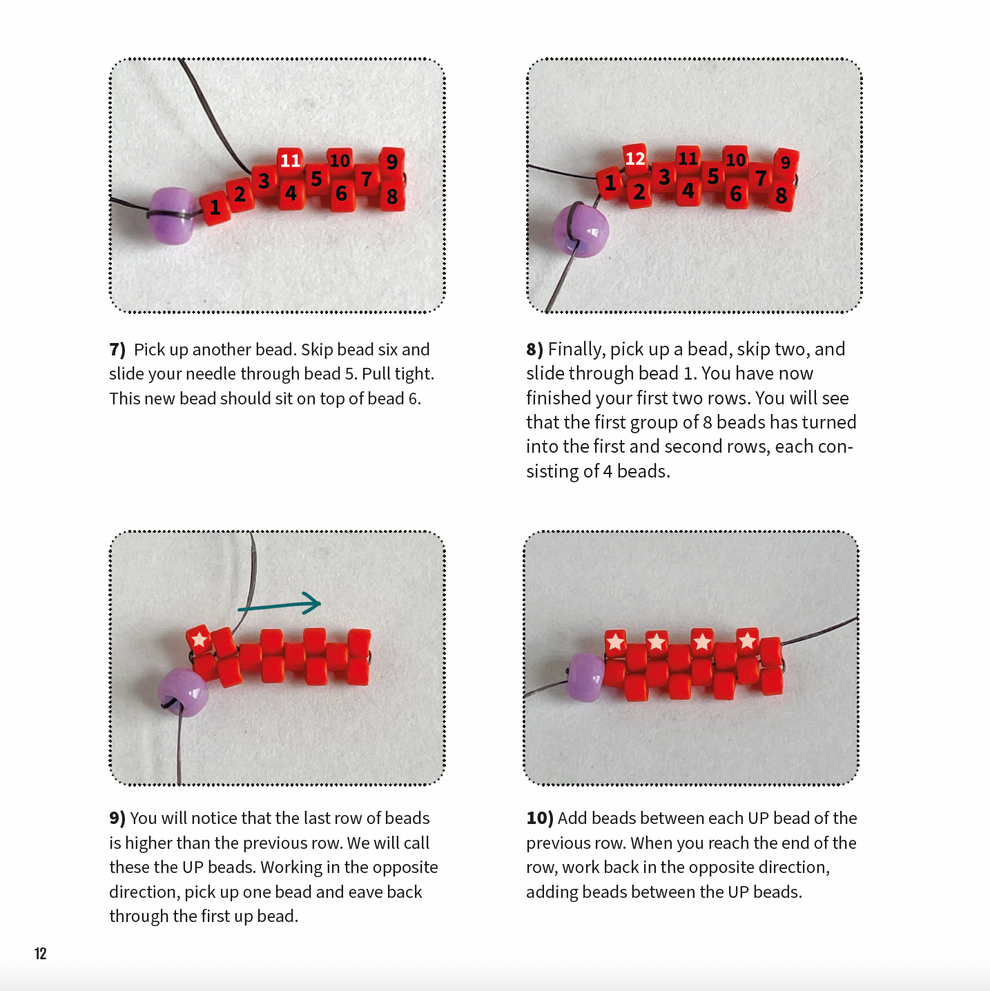 Learn To Make Peyote Stitch Rings and Bracelets : Step-By-Step Beading ...