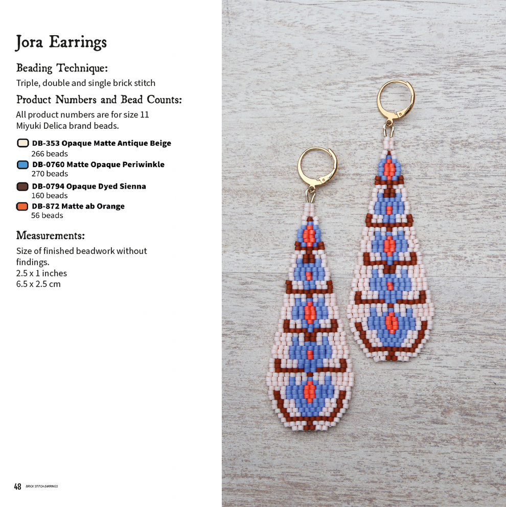 Learn To Make Brick Stitch Earrings: Step-By-Step Beading Tutorials Pl ...