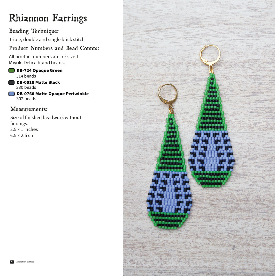 Learn To Make Brick Stitch Earrings: Step-By-Step Beading Tutorials Pl ...