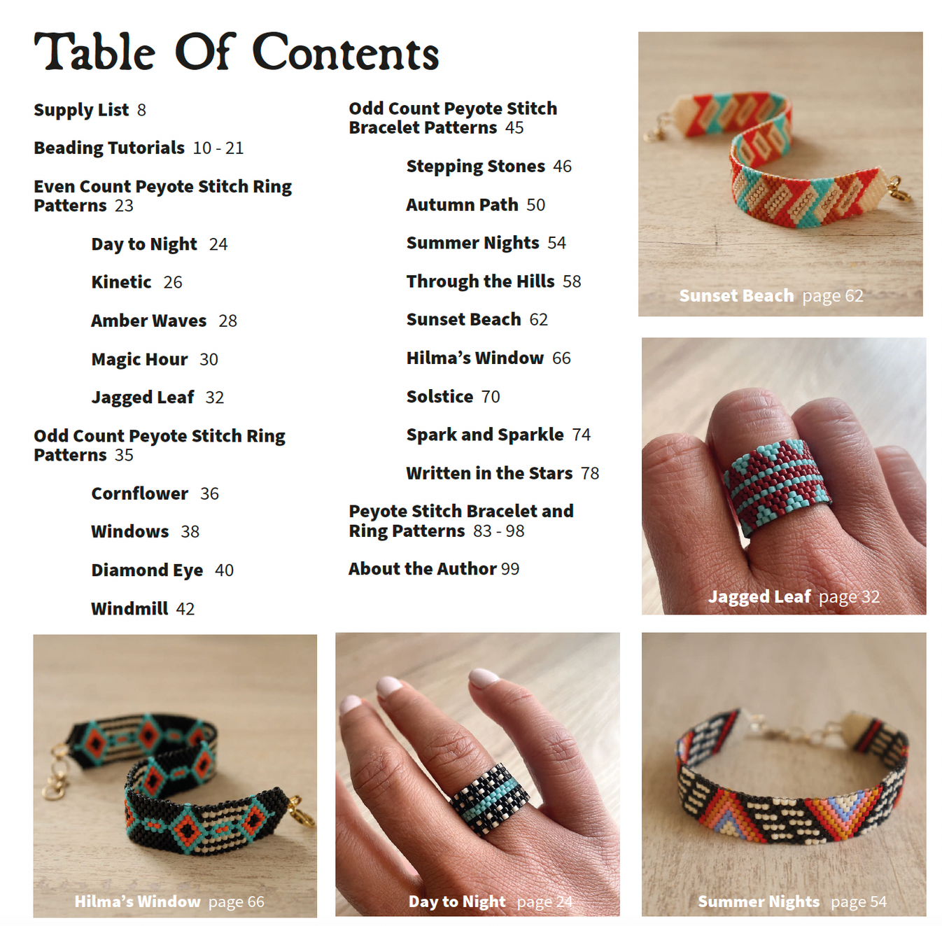 Learn To Make Peyote Stitch Rings and Bracelets : Step-By-Step Beading ...