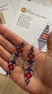 Deva Brick Stitch Earring Pattern with Miyuki Delica Beads- Digital ...