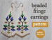 Green Garden Beaded Earrings Pattern - Digital Download – Snails and ...